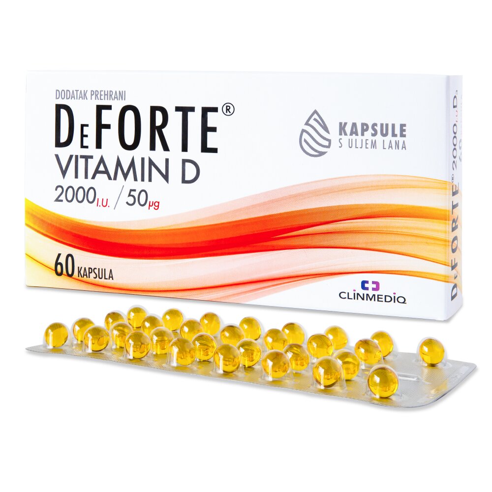 DEFORTE VITAMIN D 2000IU KAPSULE A60 – Ljekarna Ljubic – BiH – WEB shop