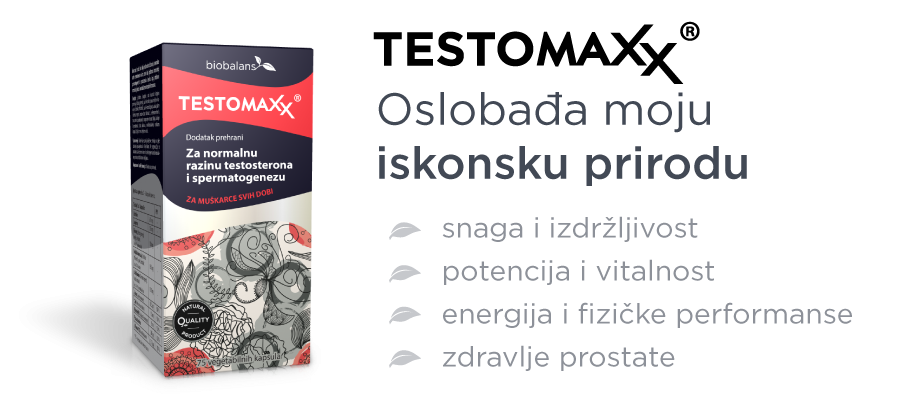 TESTOMAXX ZA NORMALNU RAZINU TESTOSTERONA I SPERMATOGENEZU 75 KAPSULA ...