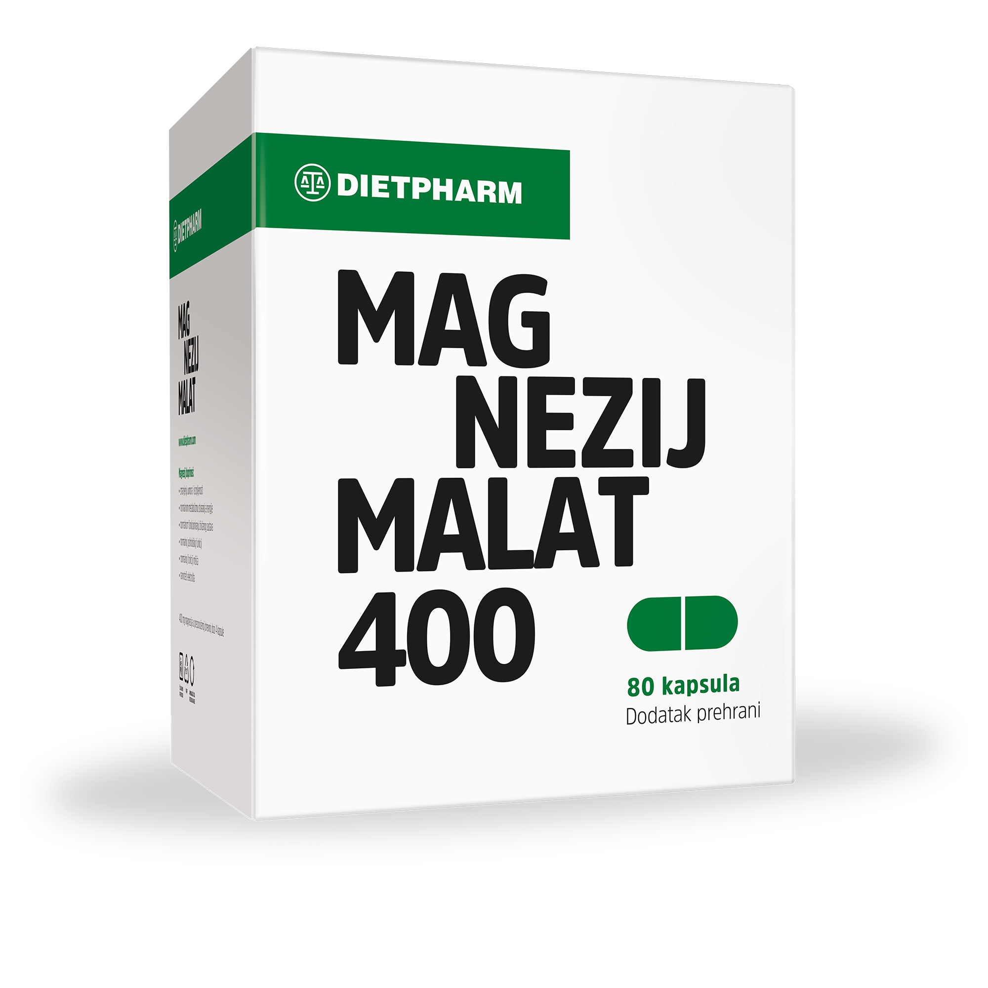 DIETPHARM MAGNEZIJ MALAT 400 80 KAPSULA – Ljekarna Ljubic – BiH – WEB shop