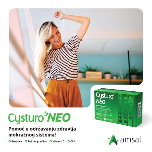 CYSTURO NEO DODATAK KOD PROBLEMA SA URINARNIM TRAKTOM 10 TABLETA ...