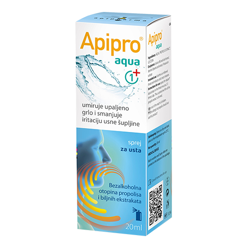 APIPHARMA APIPRO AQUA SPREJ ZA GRLO I USNU ŠUPLJINU 20ML – Ljekarna ...
