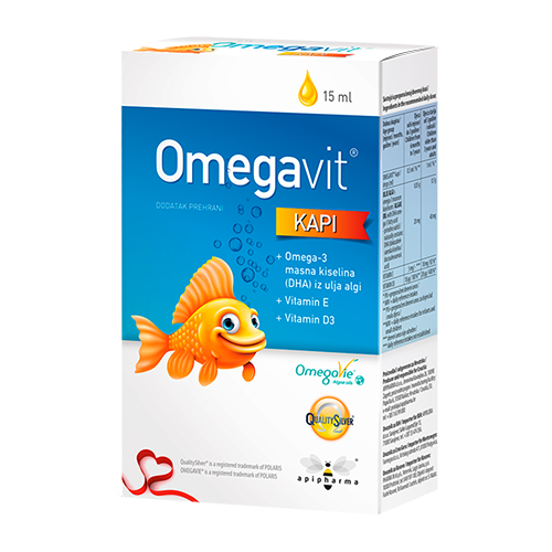 APIPHARMA OMEGAVIT ALGEA OMEGA-3 KAPI ZA BEBE I DJECU 15ML – Ljekarna ...