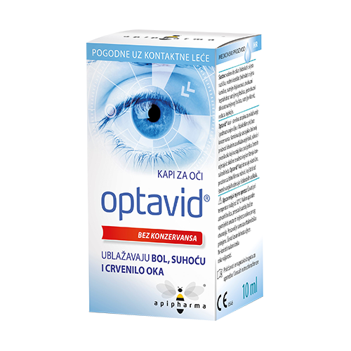 APIPHARMA OPTAVID KAPI ZA OČI KOD SUHOĆE I CRVENILA OKA 10ML – Ljekarna ...