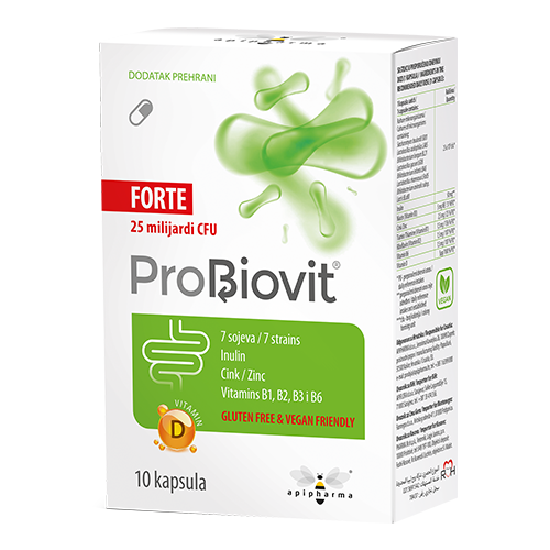 APIPHARMA PROBIOVIT FORTE PROBIOTIK KOD POREMEĆAJA PROBAVNOG SUSTAVA 10 ...
