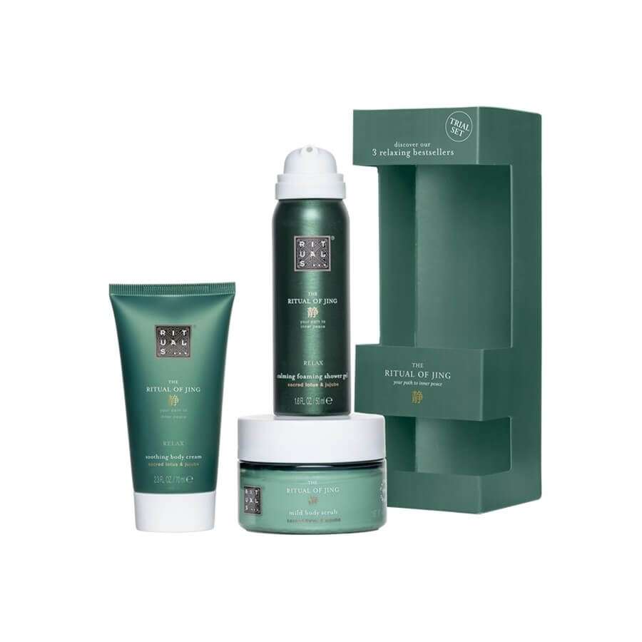 RITUALS PAKET JING TRIAL SET PJENA ZA TUŠIRANJE 50ML+PILING ZA TIJELO ...