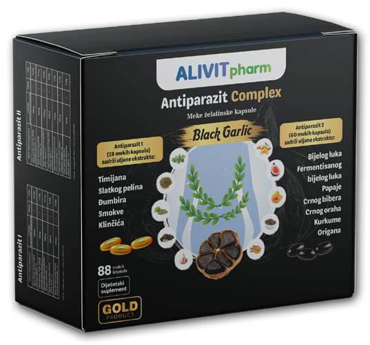 ALIVIT BLACK GARLIC ANTIPARAZIT KOMPLEKS 28+60 KAPSULA – Ljekarna ...