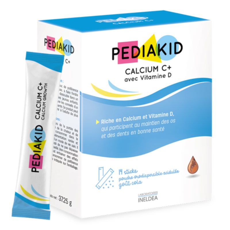PEDIAKID KALCIJ C+VITAMIN D3 PRAH ZA ZDRAVLJE KOSTIJU 14 VREĆICA ...