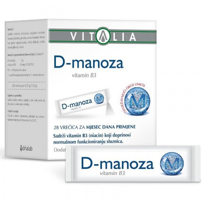 VITALIA D-MANOZA PROTECT DODATAK KOD URINARNIH INFEKCIJA 28 VREĆICA ...