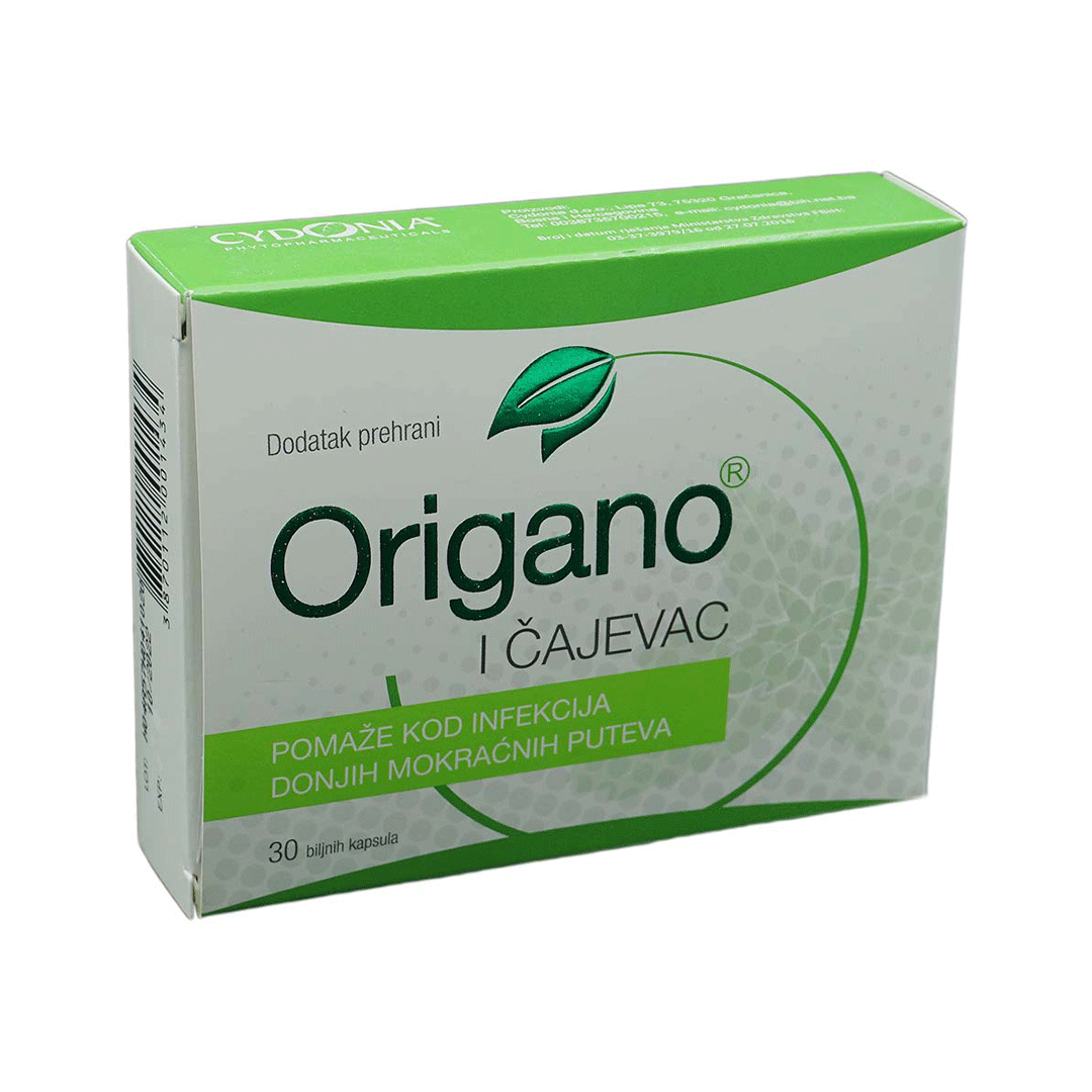 CYDONIA ORIGANO+ČAJEVAC KAPSULE ZA ZDRAVLJE URINARNOG TRAKTA A30 ...