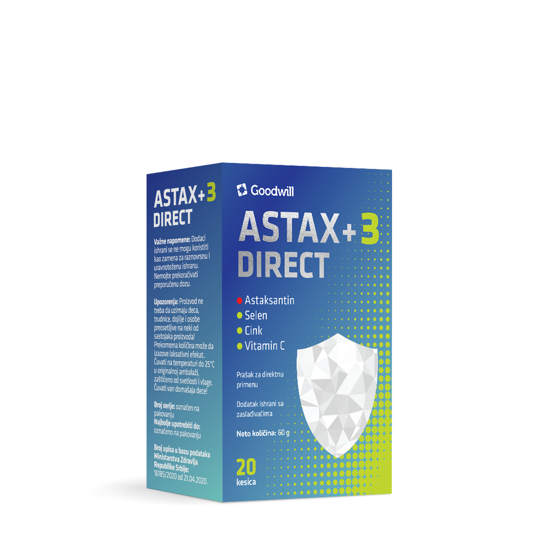 GOODWILL ASTAX+3 DIREKT ASTAKSANTIN ZA ZAŠTITU STANICA OD OKSIDATIVNOG ...