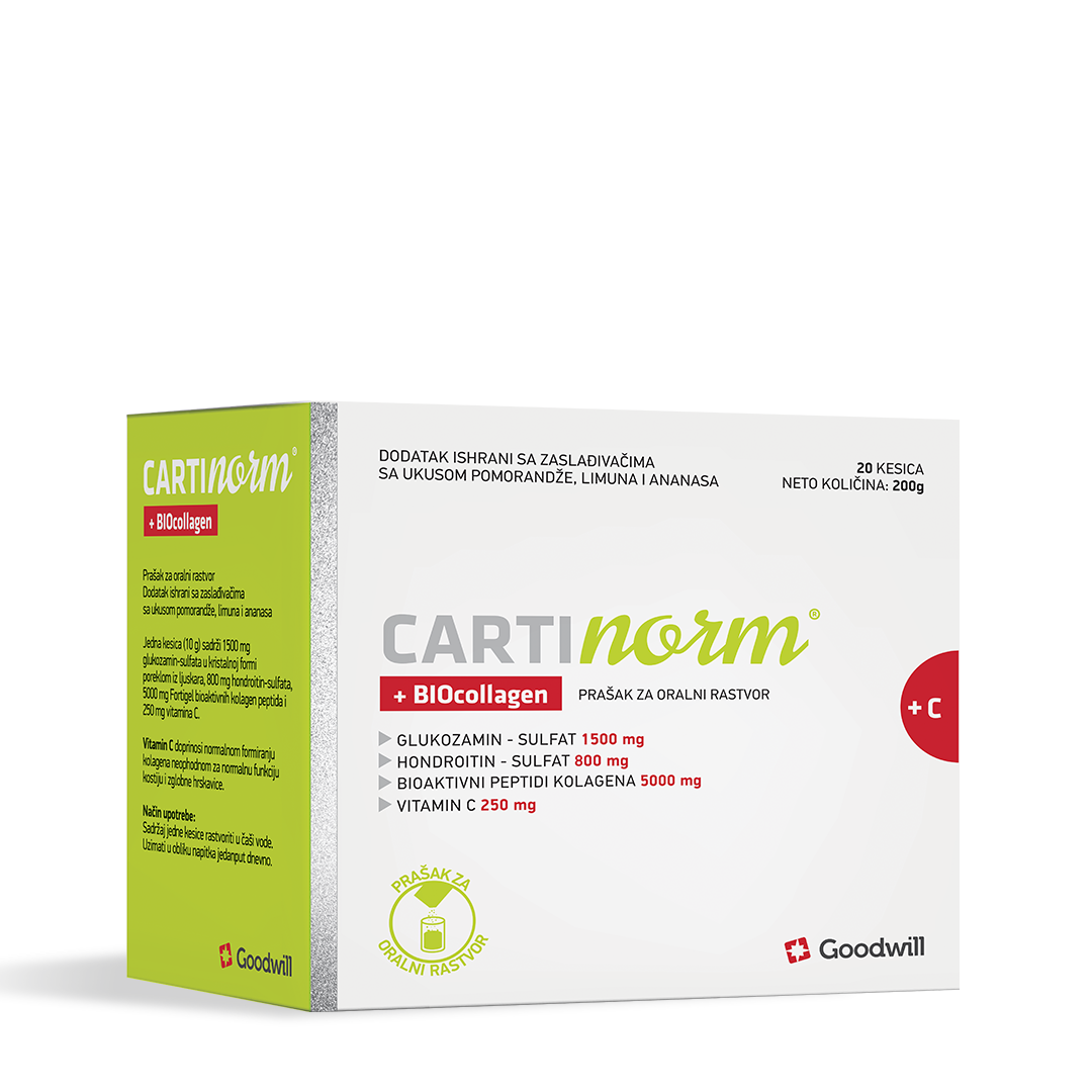 GOODWILL CARTINORM+BIOCOLLAGEN ZA ZDRAVLJE KOSTIJU I ZGLOBOVA 20 ...