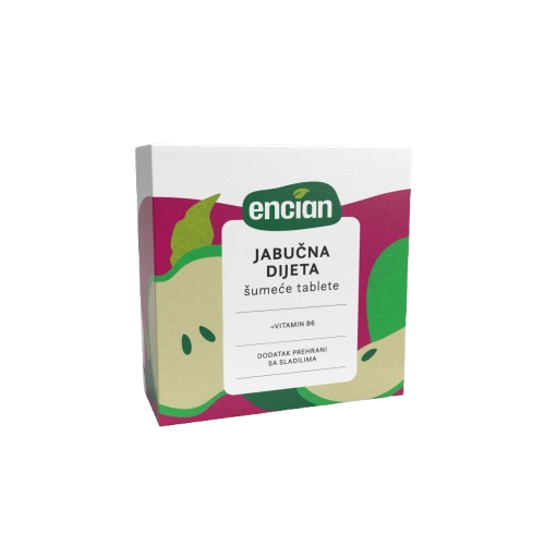 ENCIAN JABUČNA DIJETA+VITAMIN B6 20 ŠUMEĆIH TABLETA – Ljekarna Ljubic ...