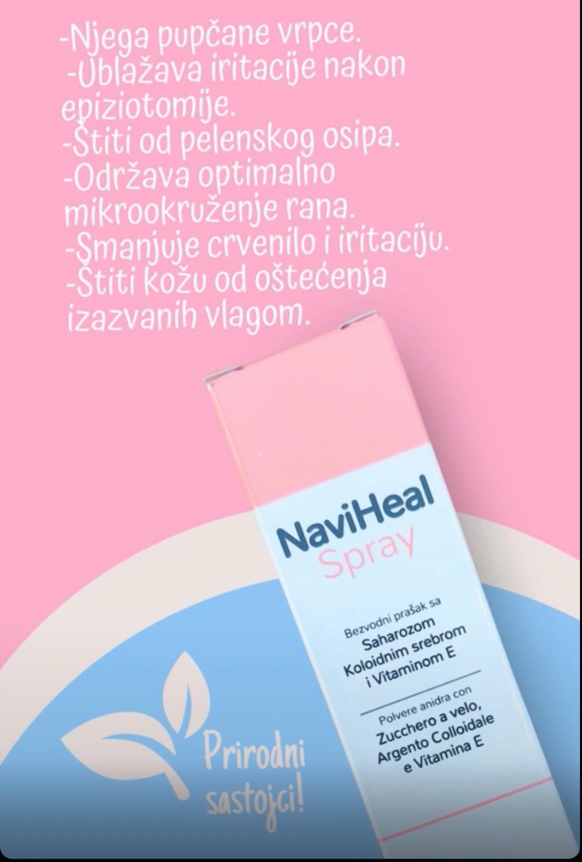 NAVIHEAL SPREJ ZA PUPAK KOD DOJENČADI 10G – Ljekarna Ljubic – BiH – WEB ...