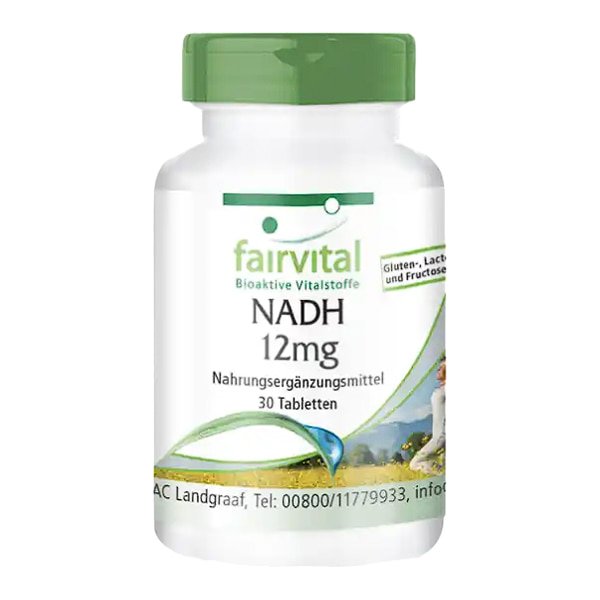 FAIRVITAL NADH 12MG KOENZIM ZA STVARANJE ENERGIJE 30 TABLETA – Ljekarna ...