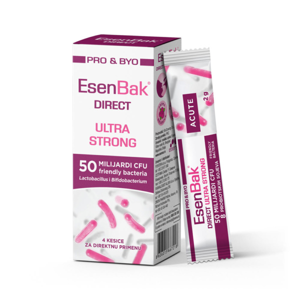 ESENBAK DIRECT ULTRA STRONG PROBIOTIK 4 VREĆICE – Ljekarna Ljubic – BiH ...
