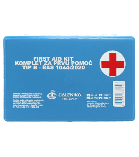 KOMPLET ZA PRVU POMOĆ TIP ZA AUTOMOBILE GALENIKA – Ljekarna Ljubic – BiH – WEB shop