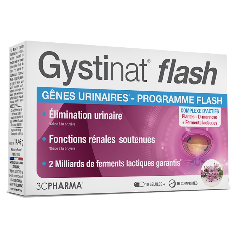 GYSTINAT FLASH DODATAK KOD URIANRNIH INFEKCIJA BRUSNICA+PROBIOTICI 10 ...