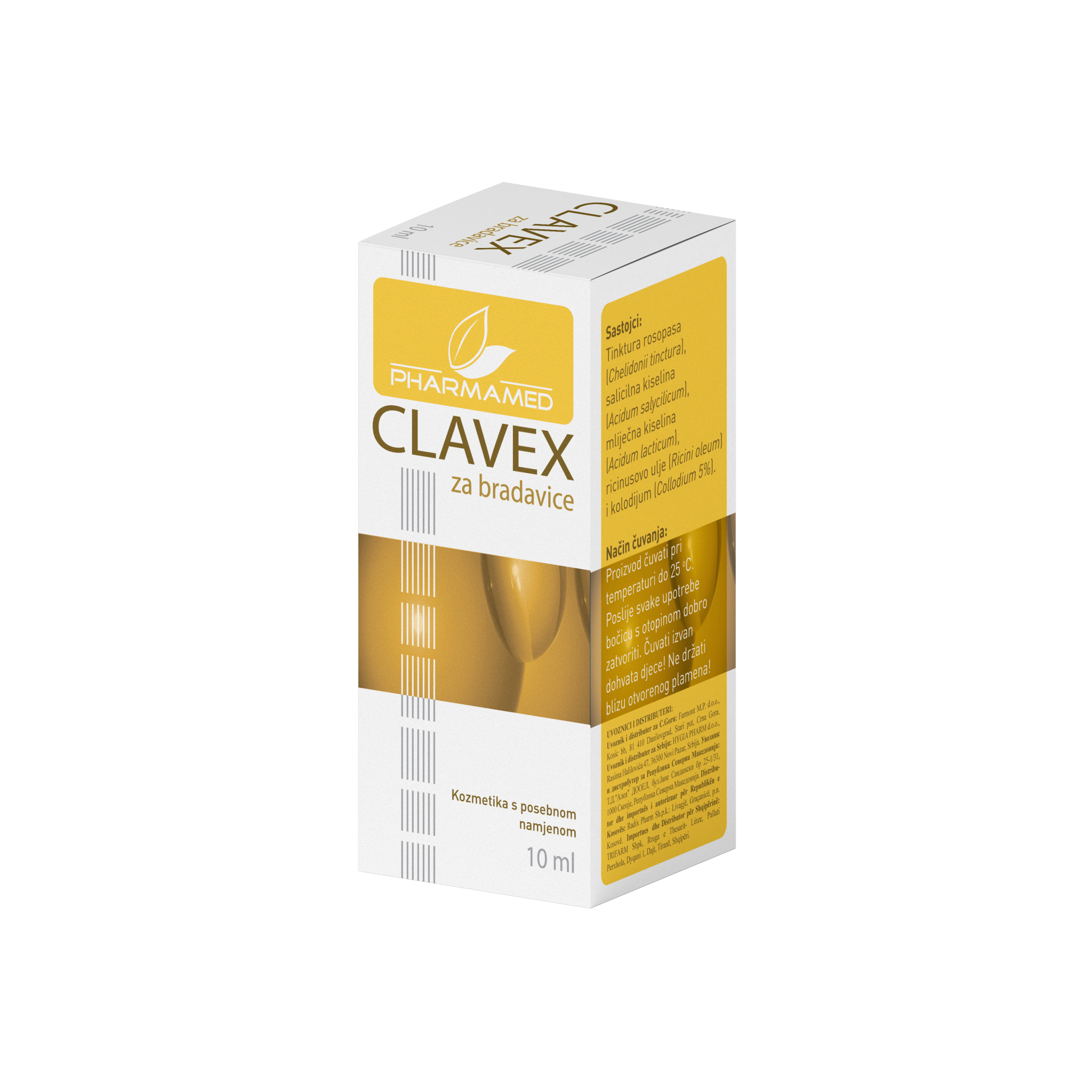 PHARMAMED CLAVEX OTOPINA ZA BRADAVICE S KISTOM 10ML – Ljekarna Ljubic ...