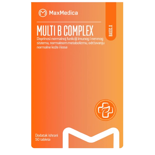 MAXMEDICA MULTI B COMPLEX 50 TABLETA – Ljekarna Ljubic – BiH – WEB shop