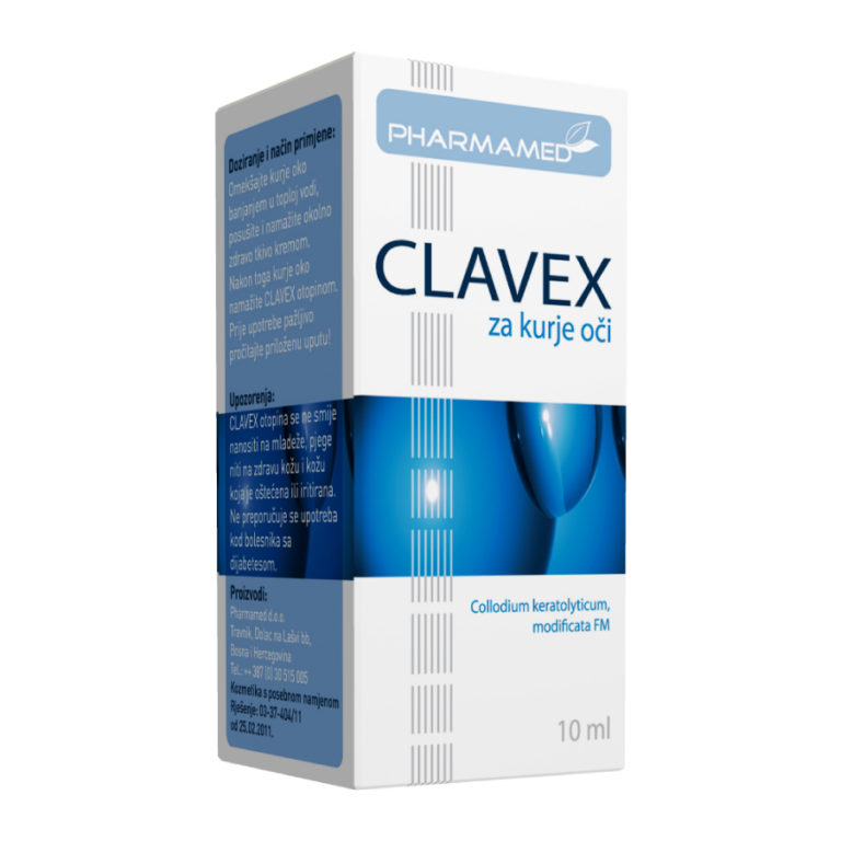 PHARMAMED CLAVEX OTOPINA ZA KURJE OČI 10ML – Ljekarna Ljubic – BiH ...