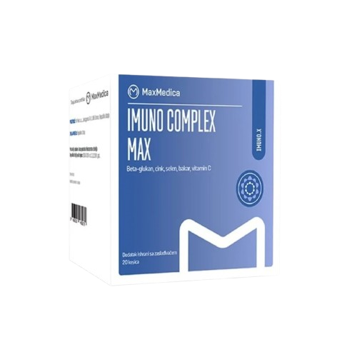 MAXMEDICA IMUNO COMPLEX MAX DODATAK ZA PODIZANJE IMUNITETA 20 VREĆICA ...